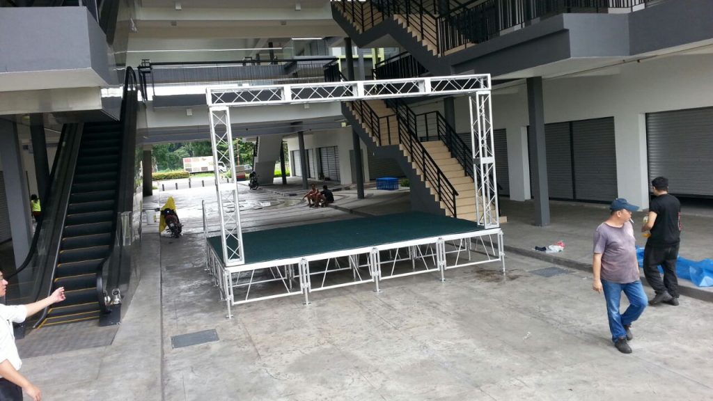 Photos of Stage and Goal Post – Kamco Aluminium Sdn Bhd